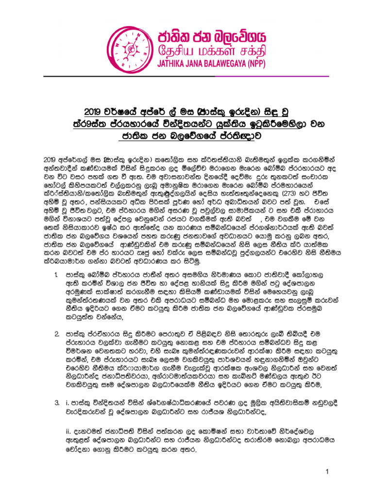 Easter Attack - NPP Charter 2024 April | PDF