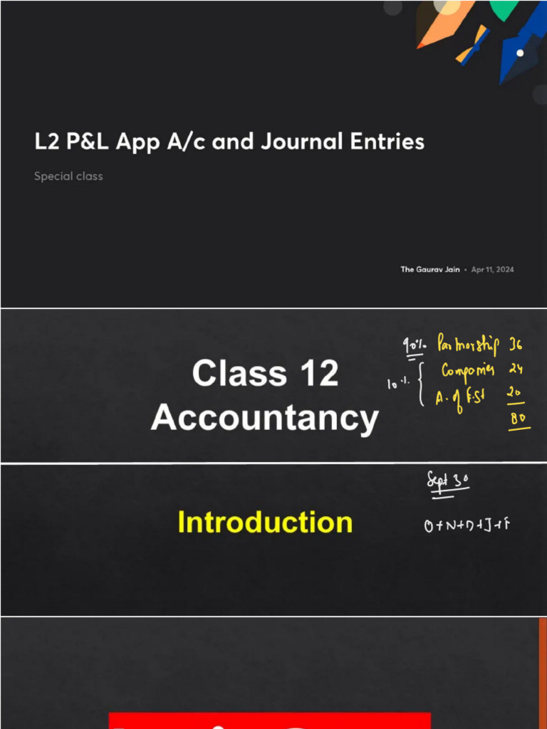 L2 PL App Ac and Journal Entries With Anno | PDF