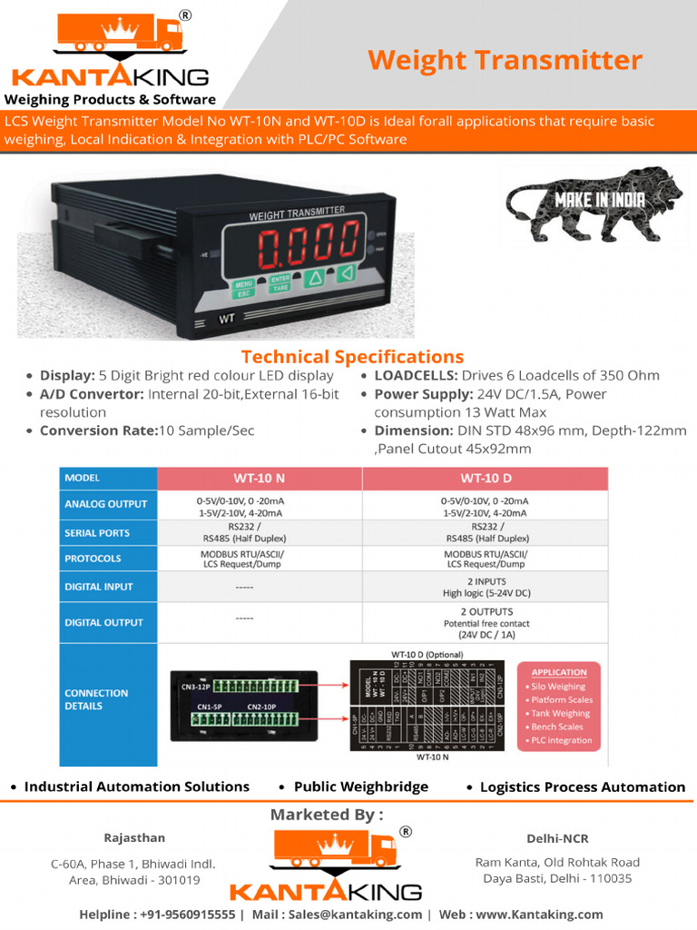 Weighbridge Indicator | PDF