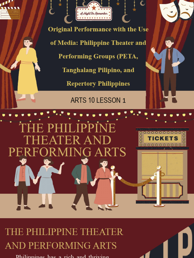 The Philippine Theater and Performing Arts | PDF | Theatre | Performing Arts