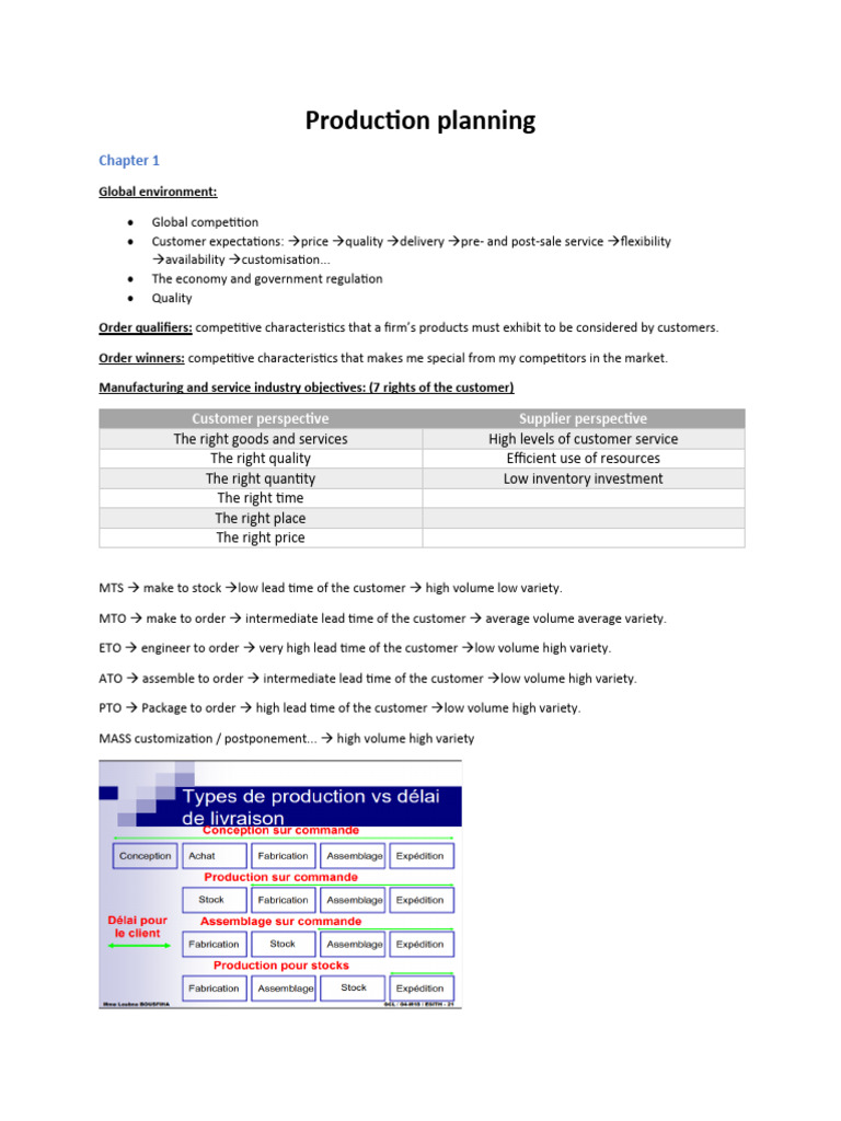 Production Planning Strategies and Objectives | PDF | Inventory | Economies