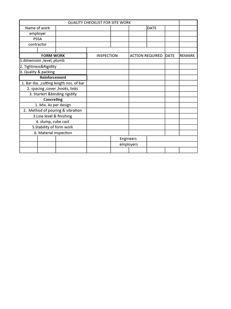 Building Check List | PDF