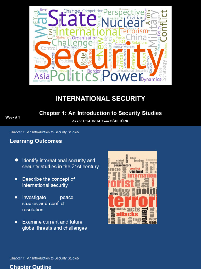 CH 1 | PDF | International Security | International Relations
