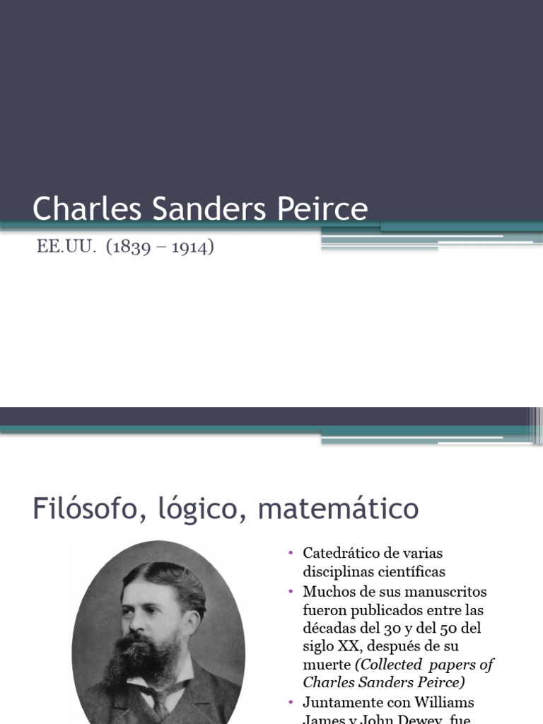 Peirce y Saussure: Signos y Pragmatismo | PDF | Charles Sanders Peirce ...