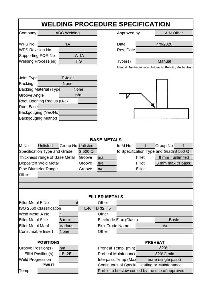 WPS ISO 15614-1 WeldNote Metric | PDF