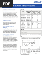 Water Hammer Arrestor: Sizing & Placement Guide | PDF | Plumbing | Liquids