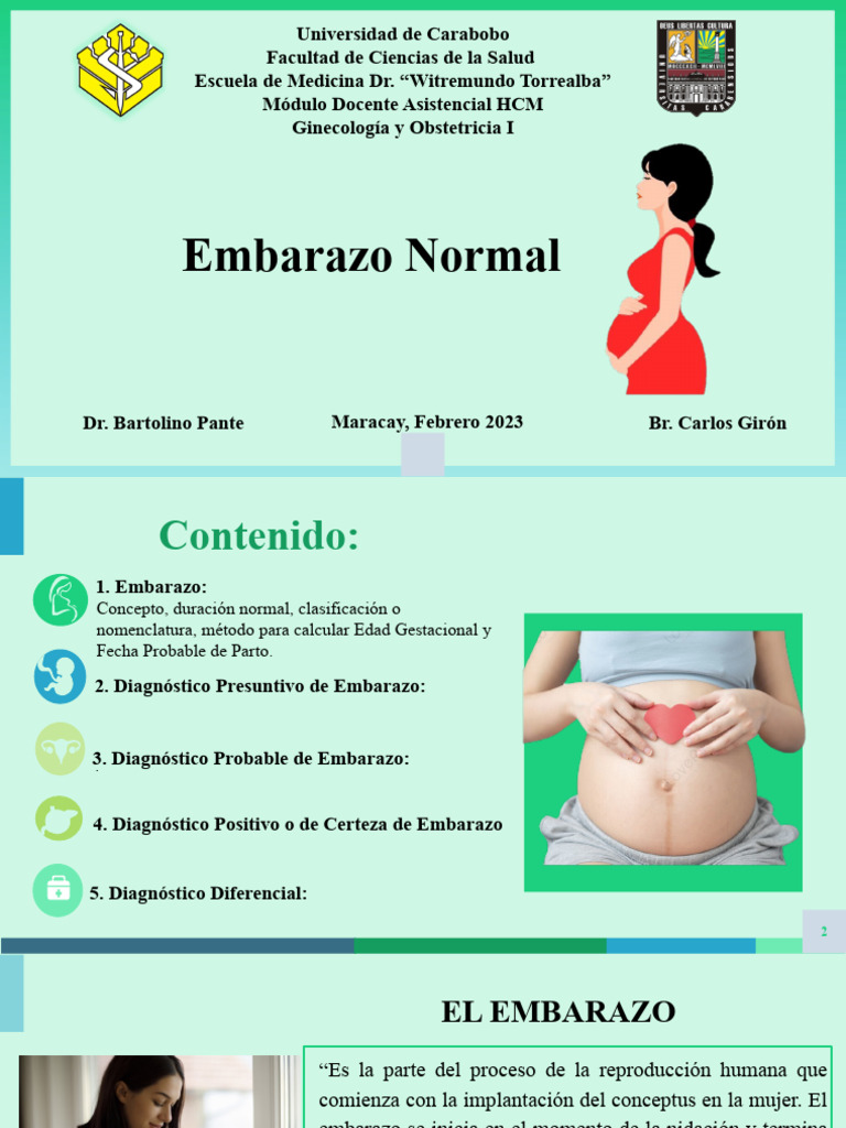 t12. Embarazo Normal Diagnosticos | PDF | El embarazo | Gonadotropina