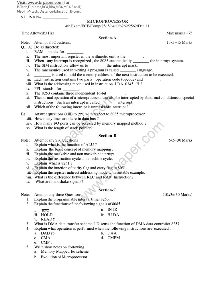 MP (4th) Dec11 | PDF | Computer Engineering | Computer Architecture