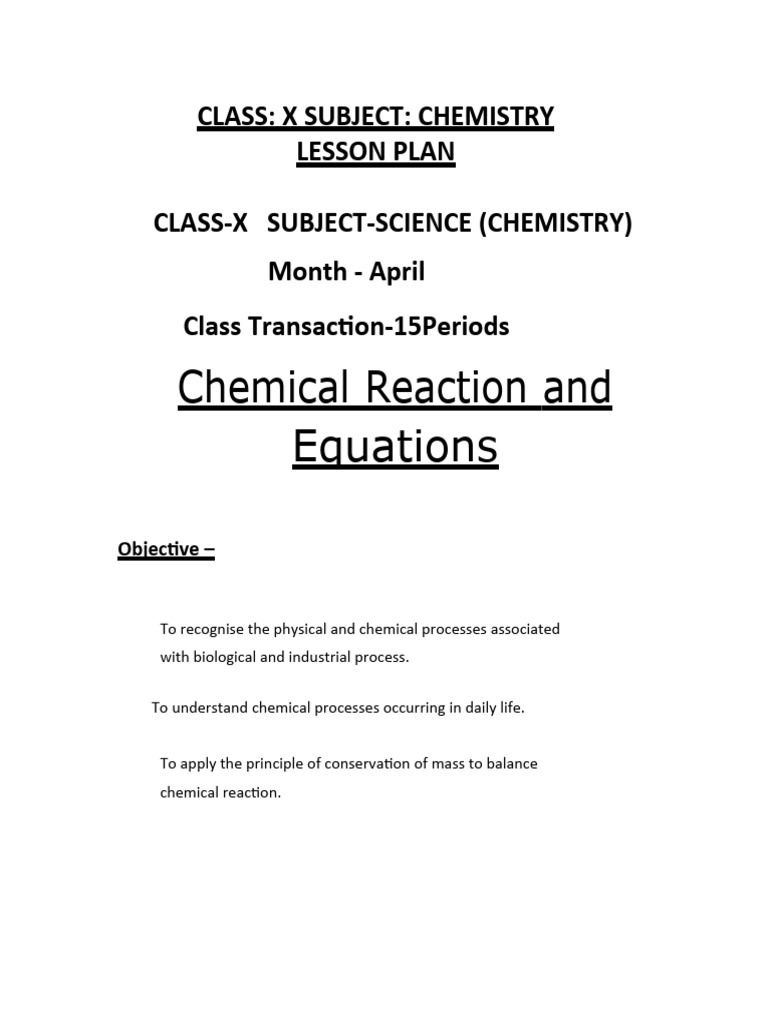 Chemistry Pdf Chemical Reactions Redox