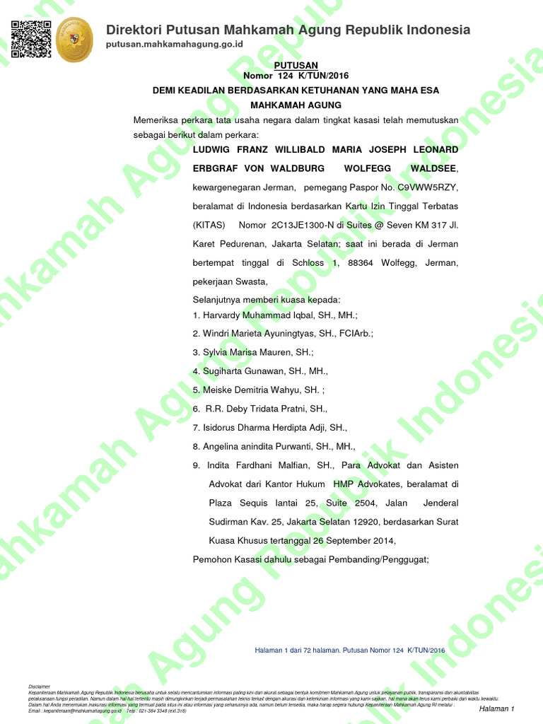 Putusan 124 K Tun 2016 20230911162630 | PDF