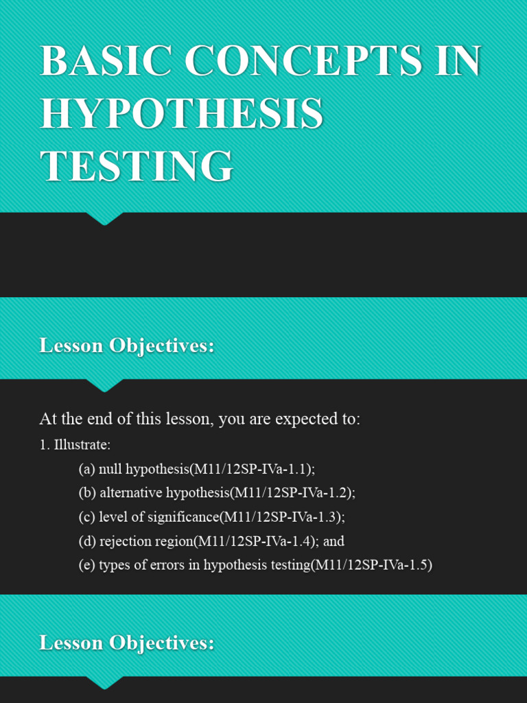Hypothesis Testing 1 | PDF | Statistical Significance | Statistical ...