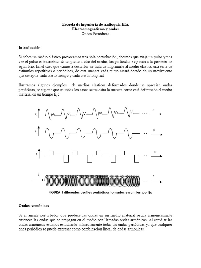 Ondas Periódicas y Armónicas en Física | PDF | Olas | Longitud de onda