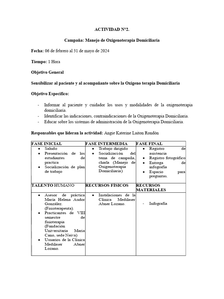 Guía de Oxigenoterapia en Casa | PDF | Enfermedad pulmonar obstructiva ...