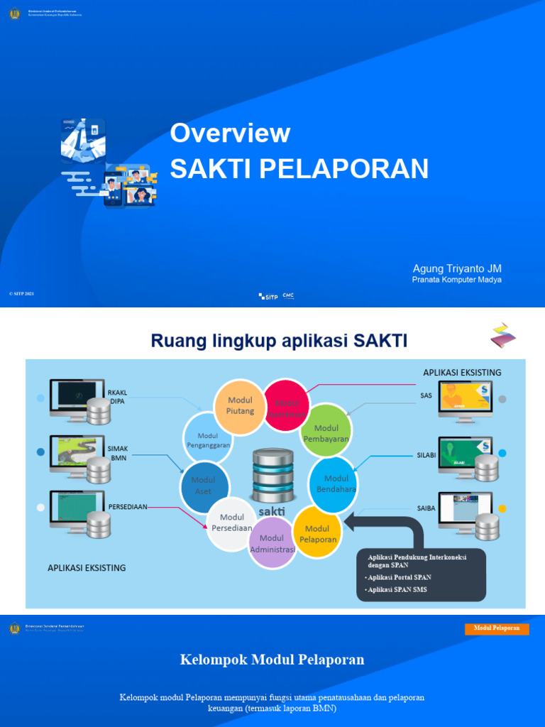 Modul Pelaporan Aplikasi SAKTI | PDF