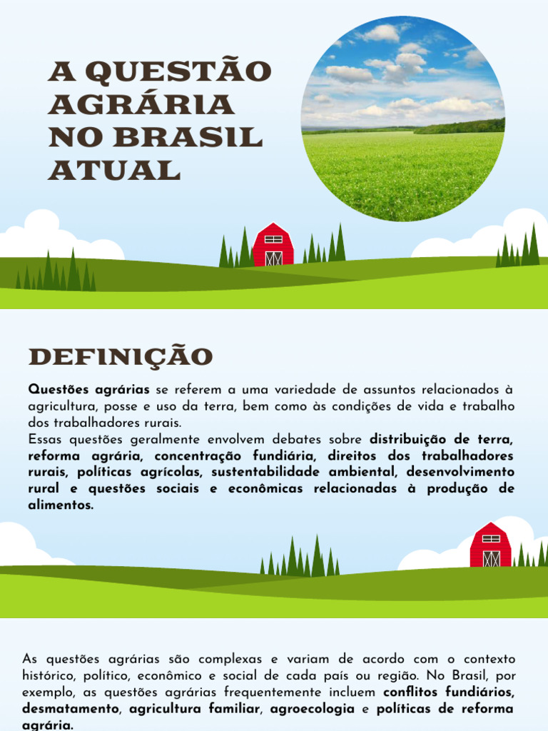 Questao Agr ria No Brasil Atual PDF Agricultura Brasil