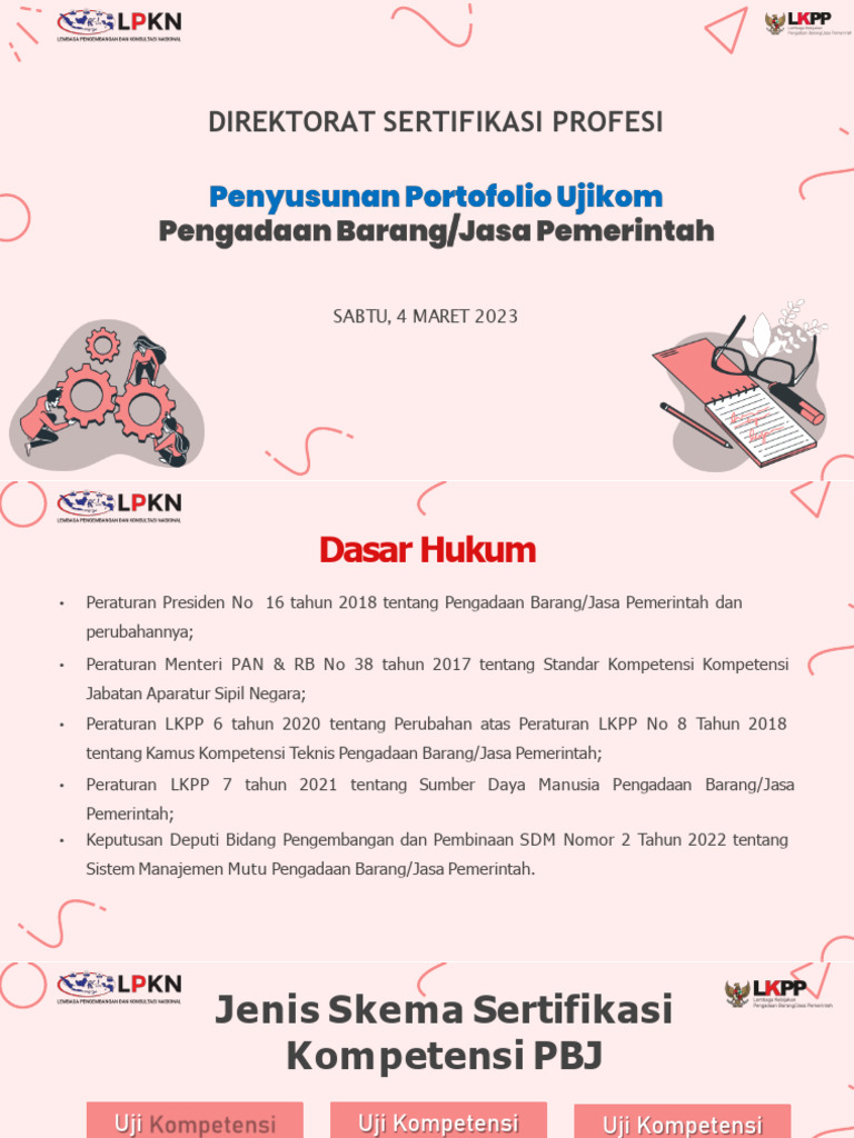 Sertifikasi Kompetensi PBJ: Proses & Persyaratan | PDF