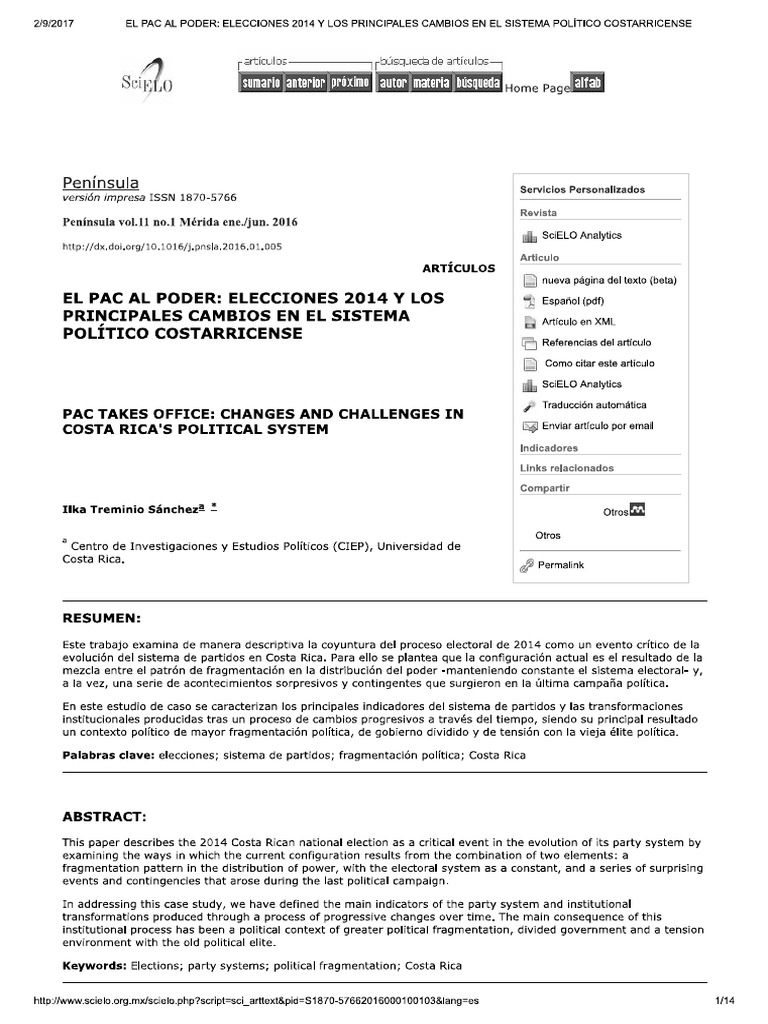 El Pac Al Poder Elecciones 2014 y Los .. | PDF