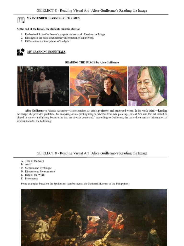 Visual Art Analysis by Alice Guillermo | PDF | Semiotics | Human Communication