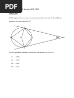 CSEC Trigonometry Past Paper Questions | PDF | Triangle | Trigonometry