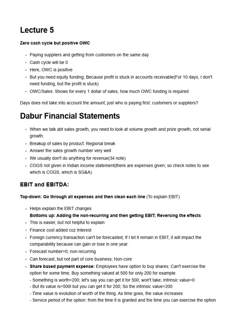 Lecture 5 | PDF | Stocks | Taxes