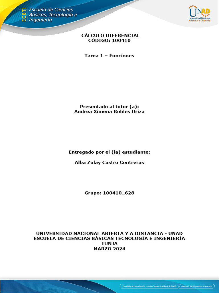 Anexo 1 - Ejercicios Tarea 1 - Zulay Castro | PDF | Análisis matemático ...