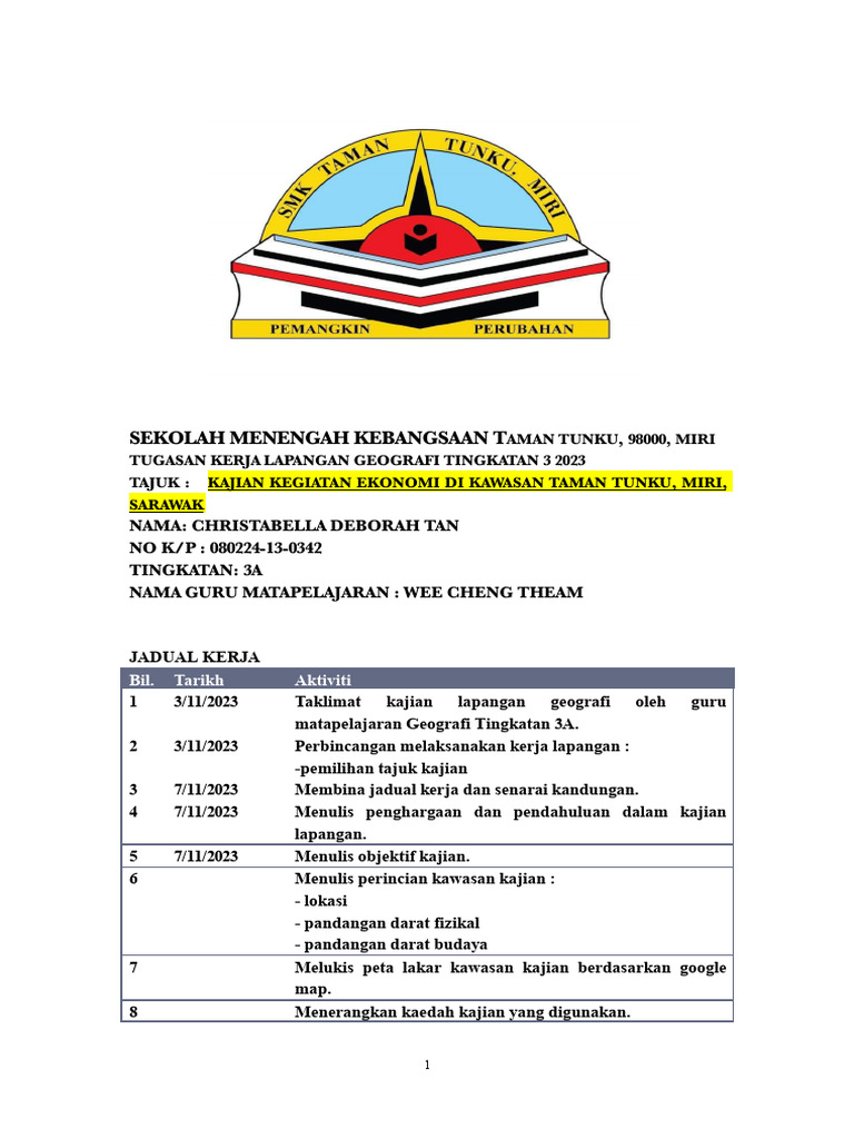 Folio Geo Tingkatan 3 | PDF
