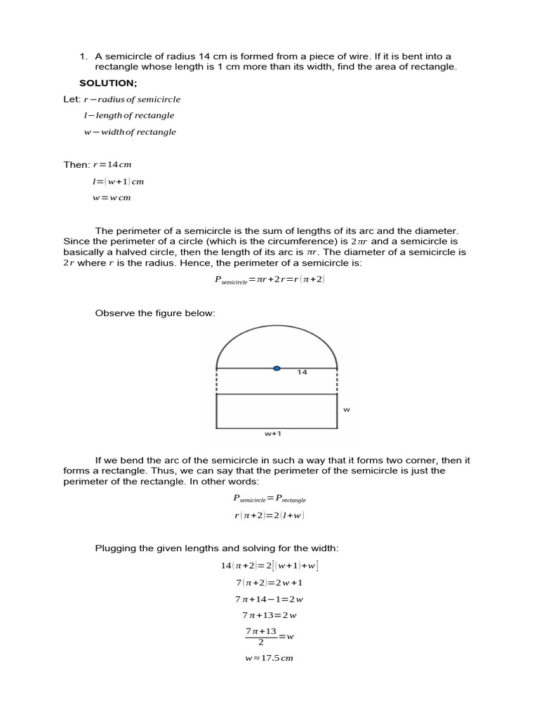 MM4 - Plane and Solid Geometry - Sample Problems | PDF | Area | Circle