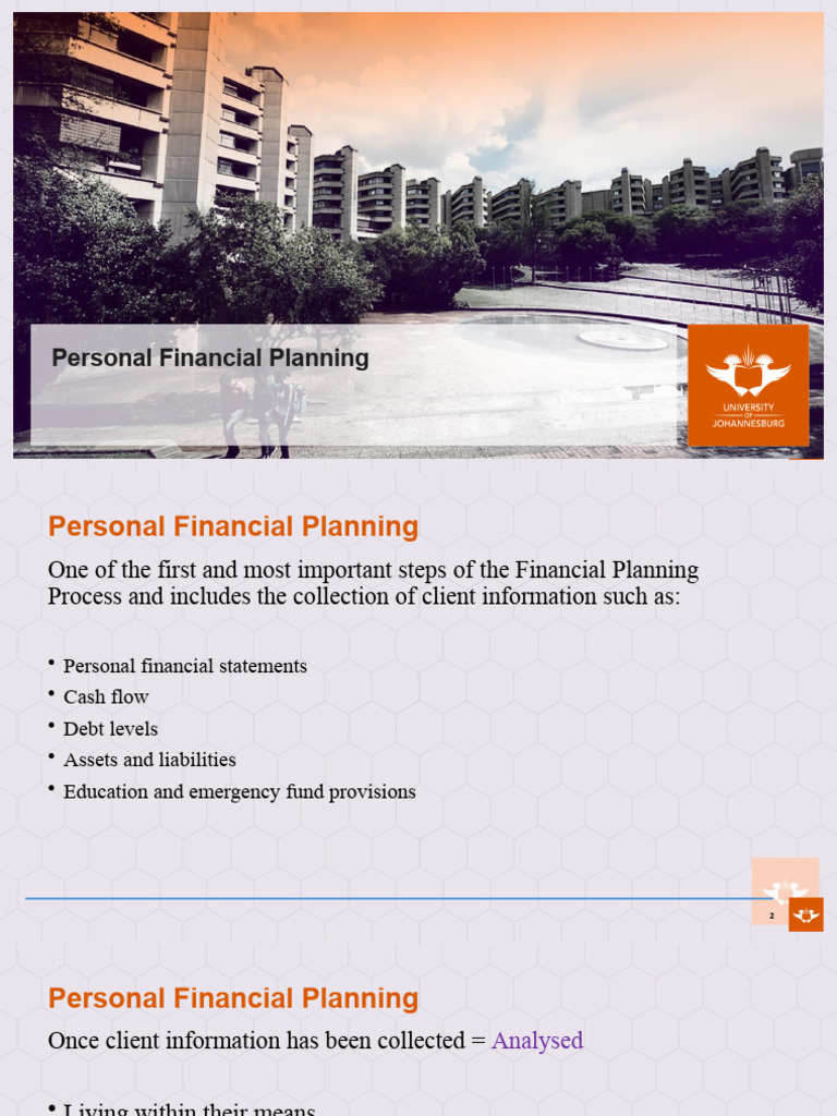 Lecture 4 Personal Financial Planning | PDF | Debt | Expense
