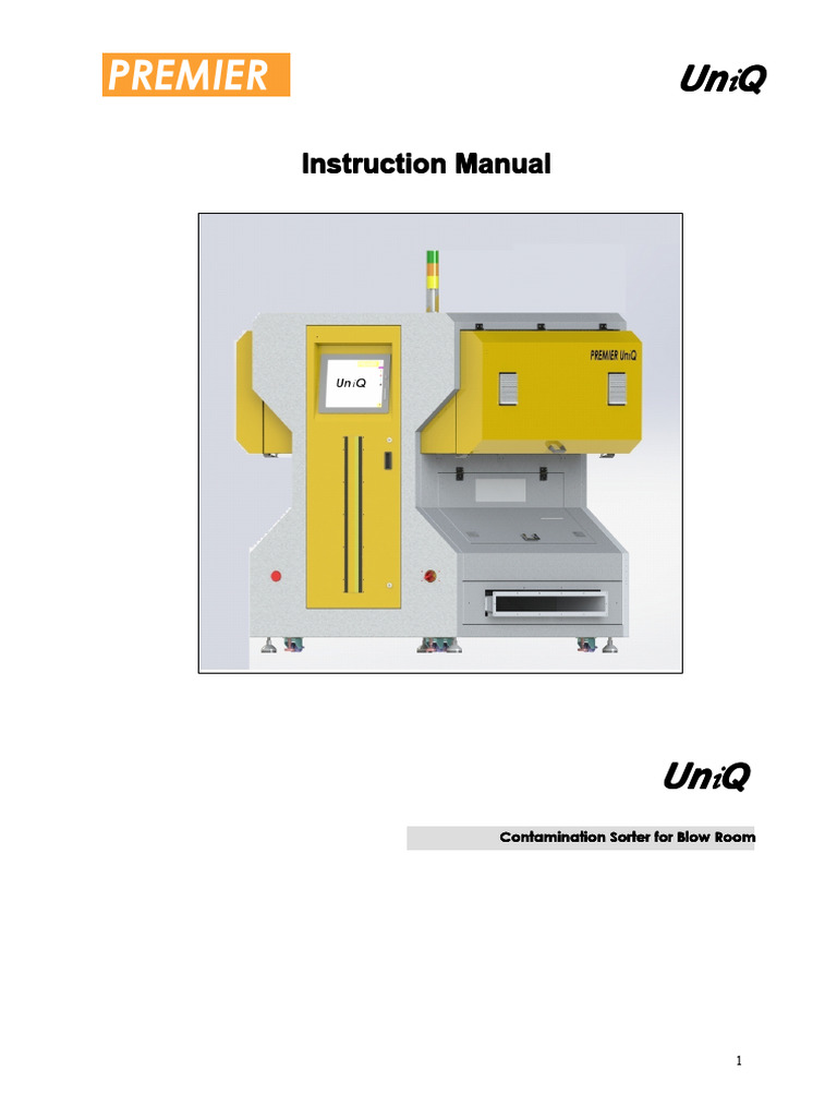 UniQ Instruction Manual Rev01 | Download Free PDF | Menu (Computing) | User Interface