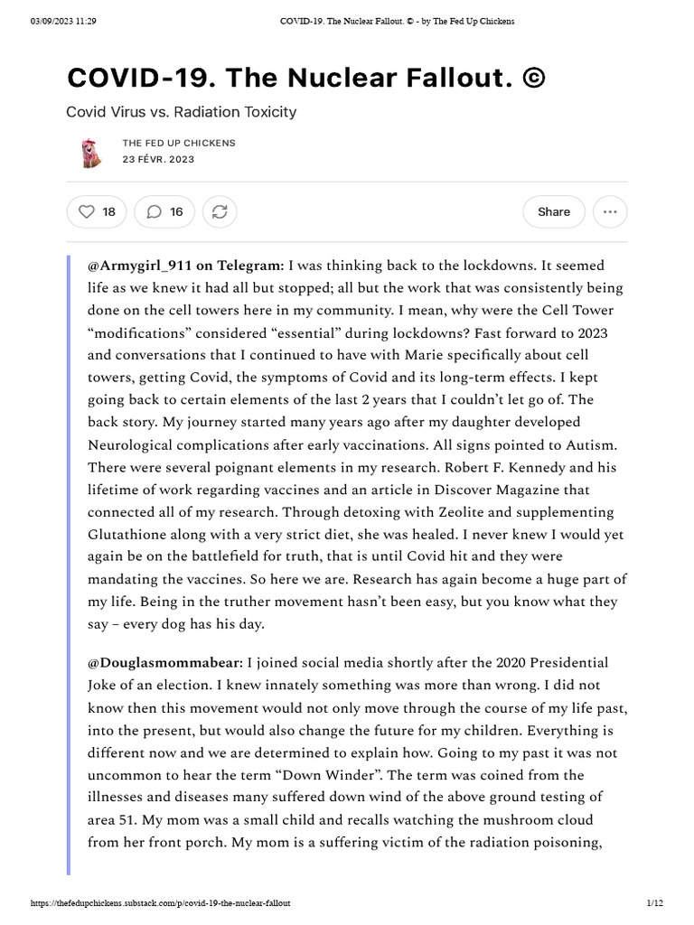 COVID-19. The Nuclear Fallout. | PDF | Radioactive Decay | Uranium