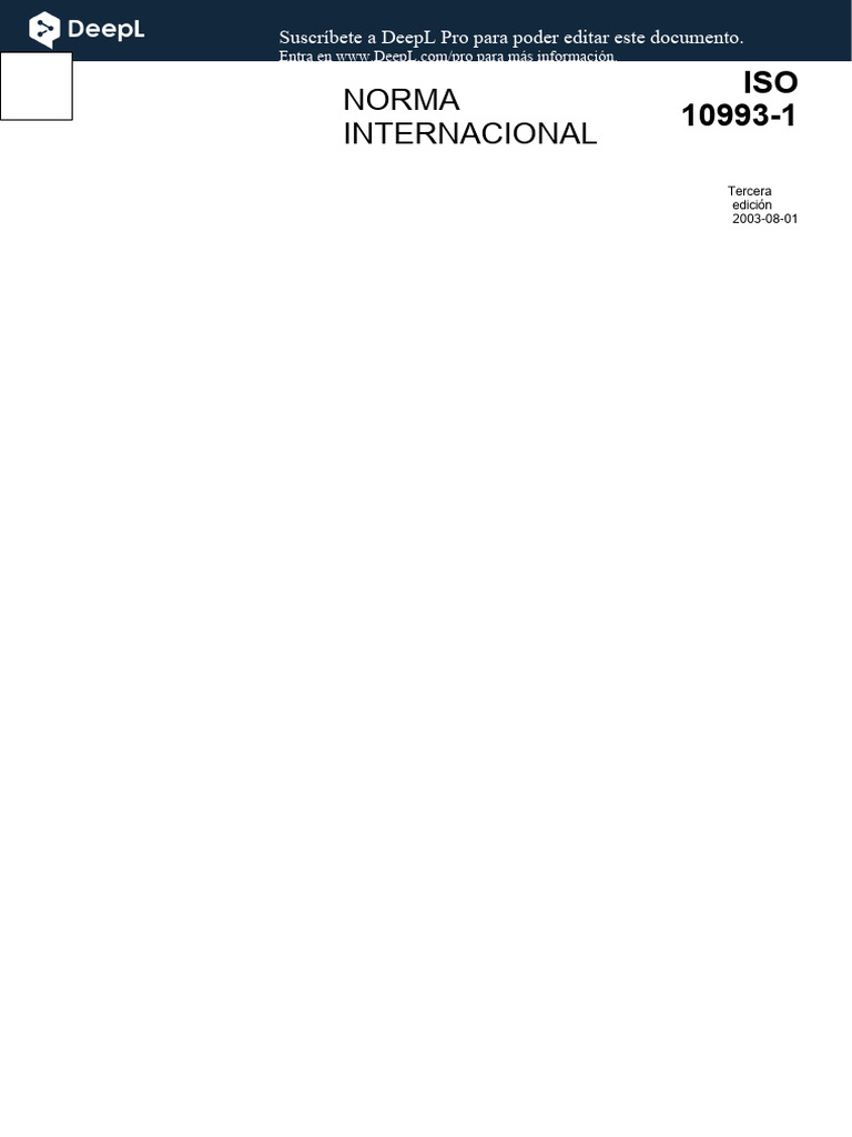 ISO 10993-1 INTERNATIONAL STANDARD - Biological Evaluation of Medical ...