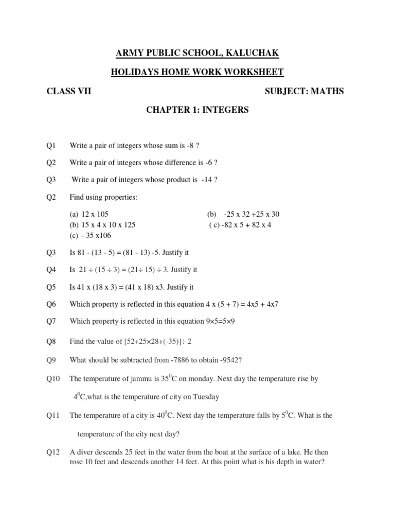 Class 7 Pdf Area Numbers