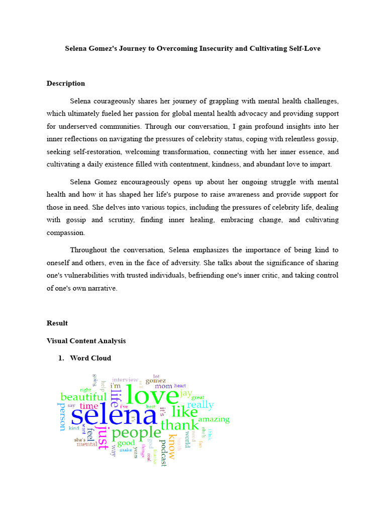 Selena Gomez-Reyez | PDF | Empathy | Love