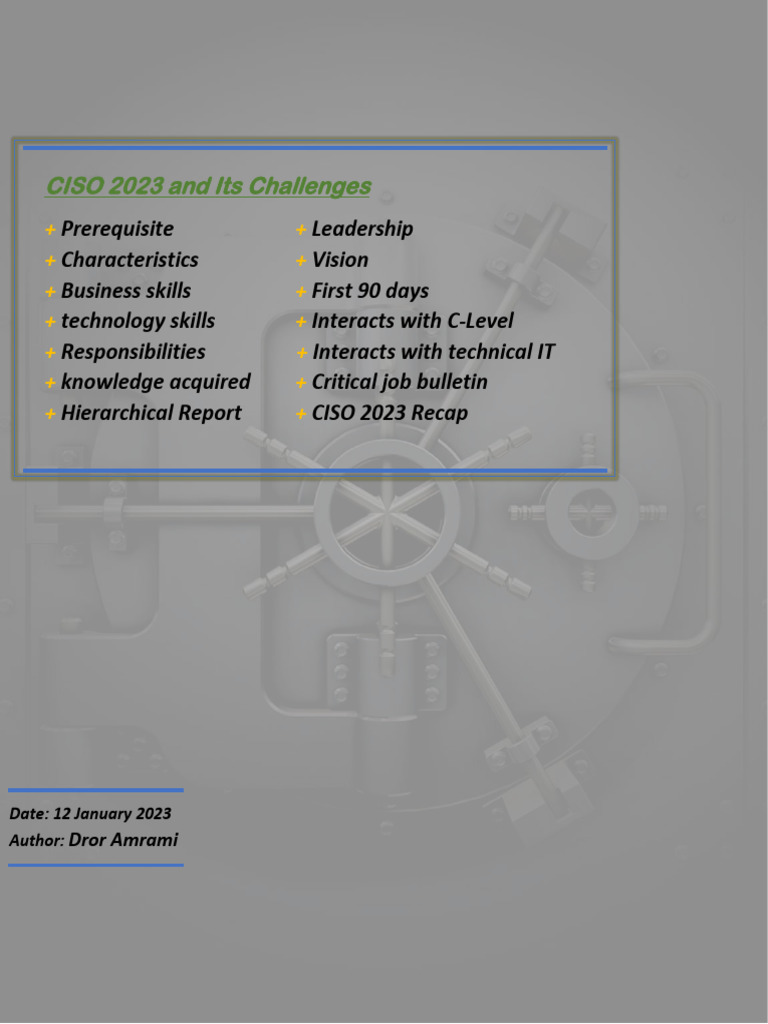 CISO 2023 Challenges | PDF | Computer Security | Security