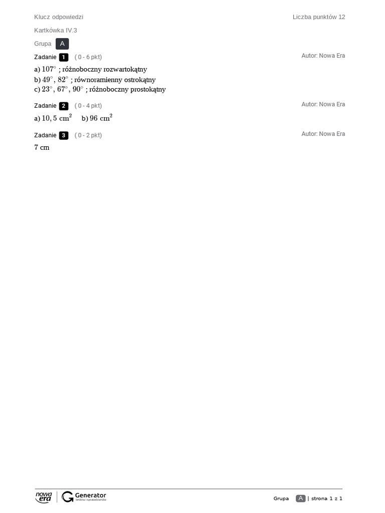 Kartkowka Iv3 Odpowiedzi Klasa 6 | PDF