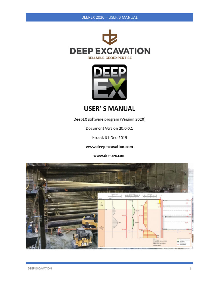 1 - DeepEX Software - User's Manual | PDF | Deep Foundation | License