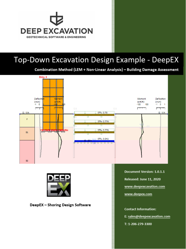 9 - Top - Down Excavation - Building Damage Assessment Example | PDF | Deep Foundation ...