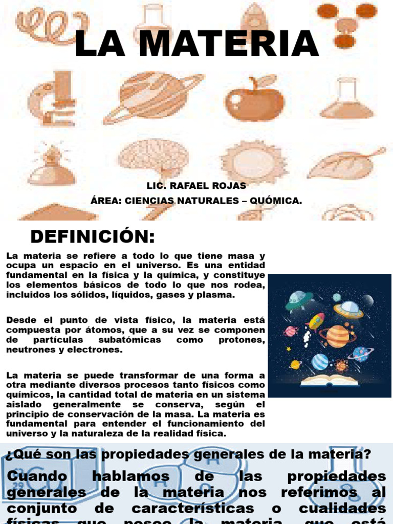 La Materia | PDF | Importar | Masa