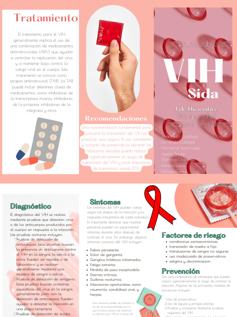 Triptico VIH E1 | PDF | VIH | Virus