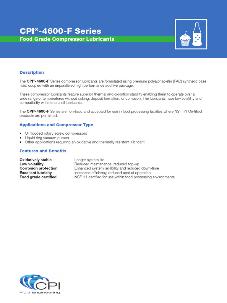 CP 4600 100 | PDF | Lubricant | Gases
