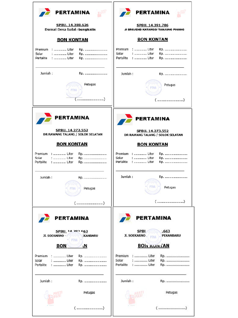 Nota Pertamina | PDF