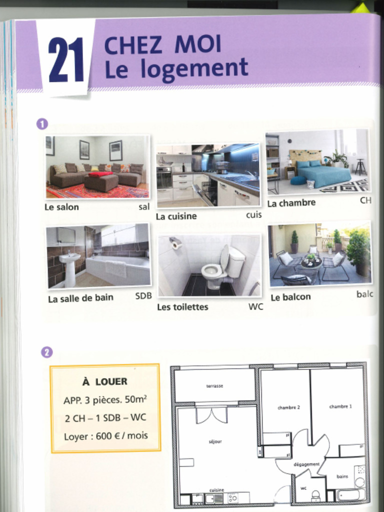 Unité 21 Chez Moi, Le Logement | PDF