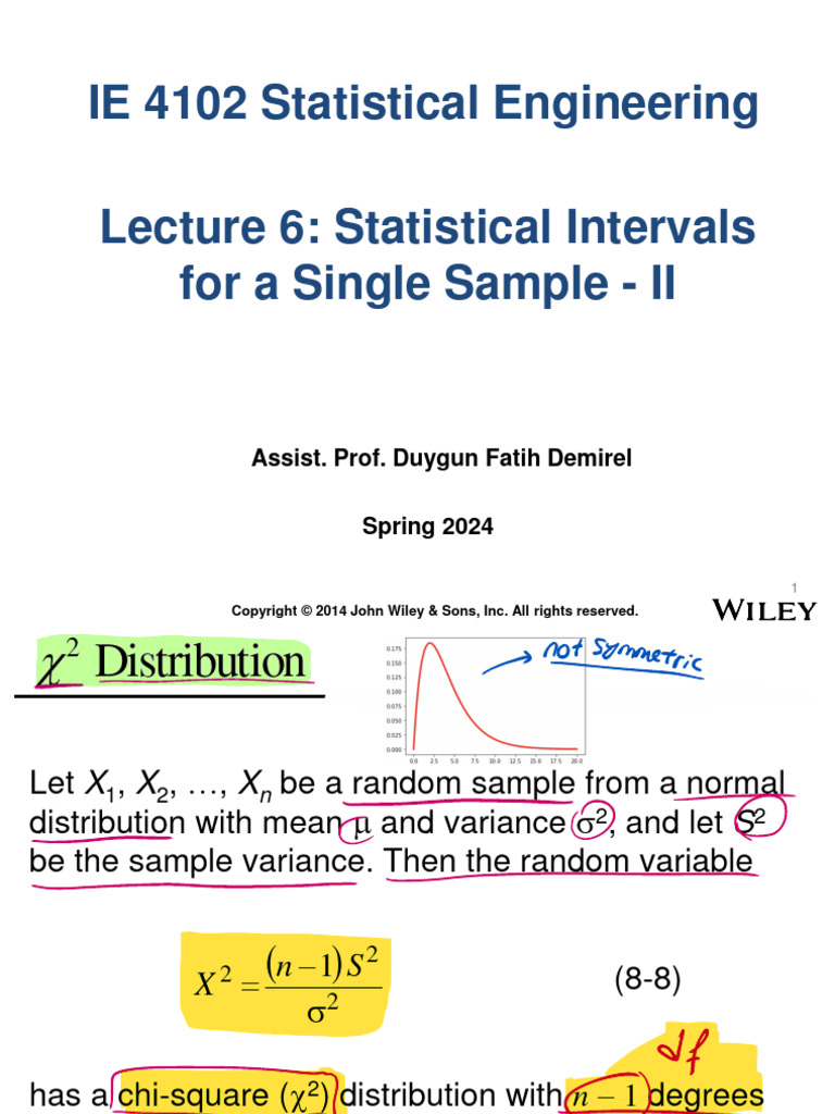 IE4102 Lecture6 | PDF | Sample Size Determination | Confidence Interval