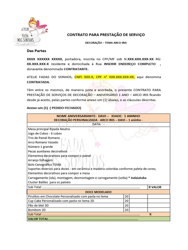 Modelo Contrato | PDF