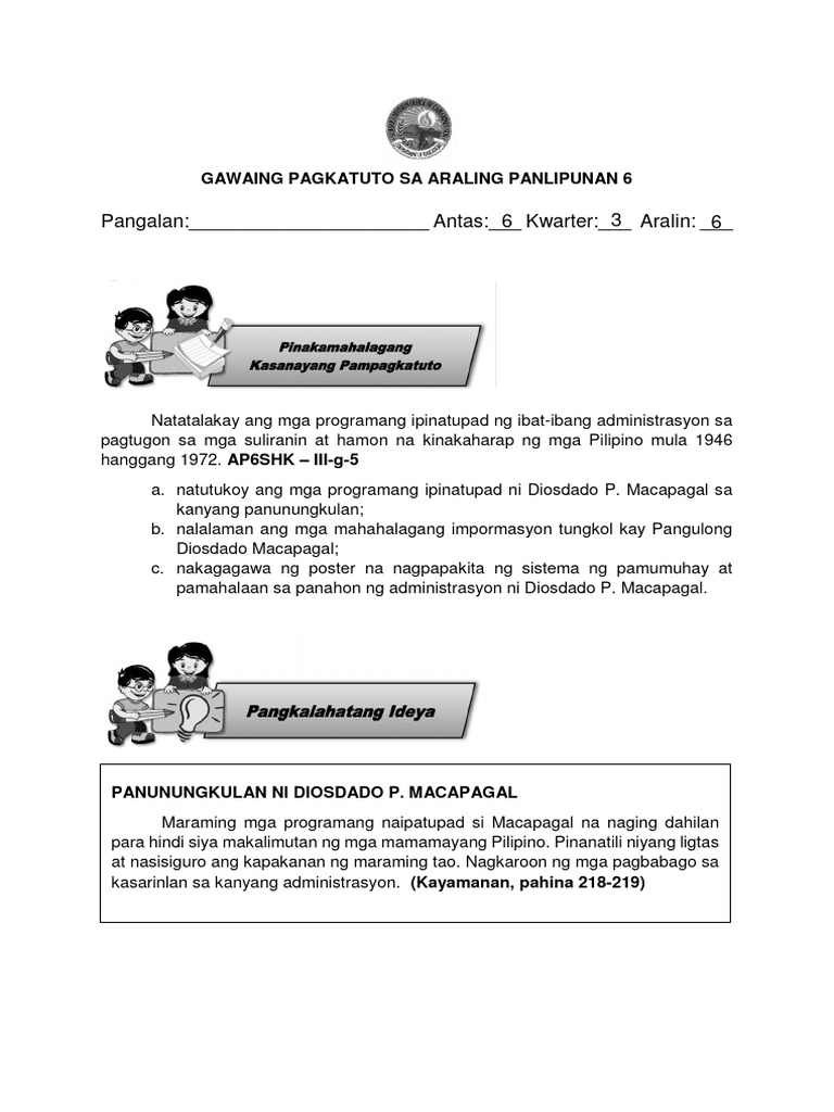 Grade 6 W6 Q3 Ap-Ana | PDF