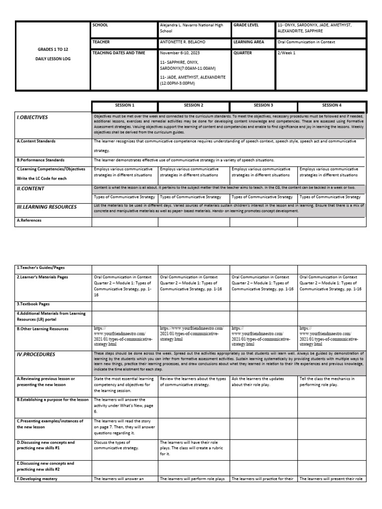 I Objectives | PDF | Learning | Cognition