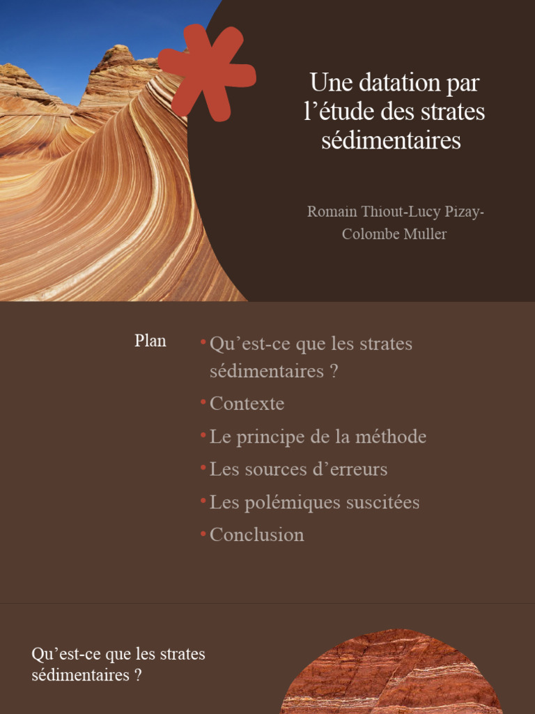 Datation des strates sédimentaires | PDF | Strate | Géologie