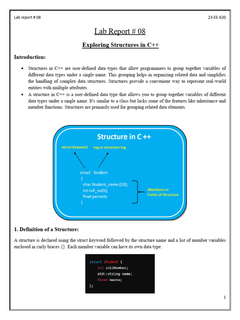 Lab Report at 8 | PDF | C++ | Pointer (Computer Programming)