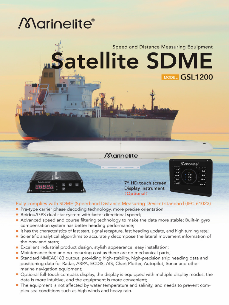 Satellite Speed Log GSL1200 | PDF