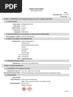 Safety Data Sheet Refrigerant R410A | PDF | Toxicity | Oxygen